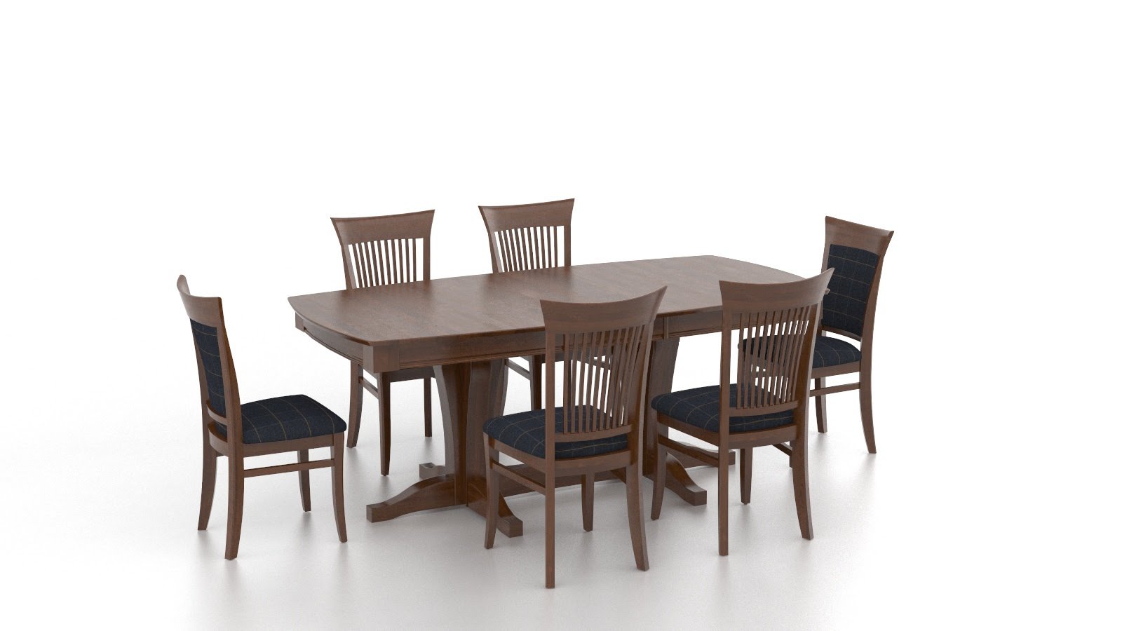 CANADEL CLASSIC BOAT SHAPE DINING - NATURAL/NAVY